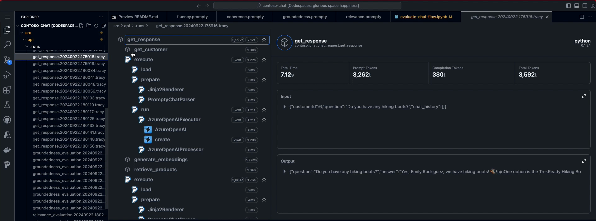4.3 Run Batch Evaluation - Contoso Chat: Workshop Guide